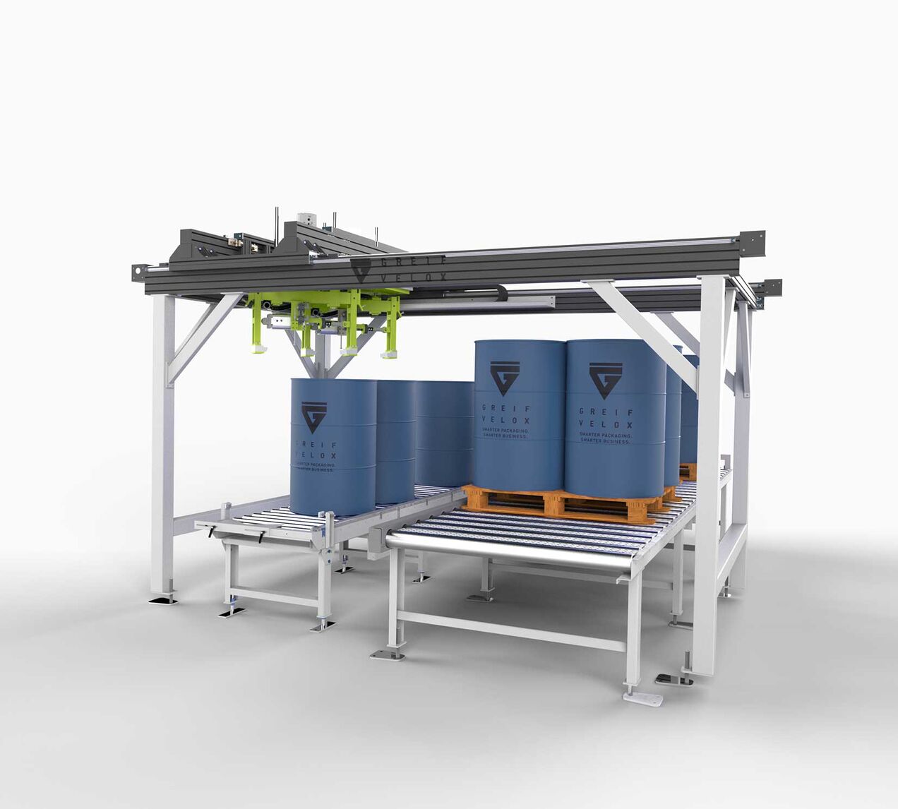 Automated load securing for production companies